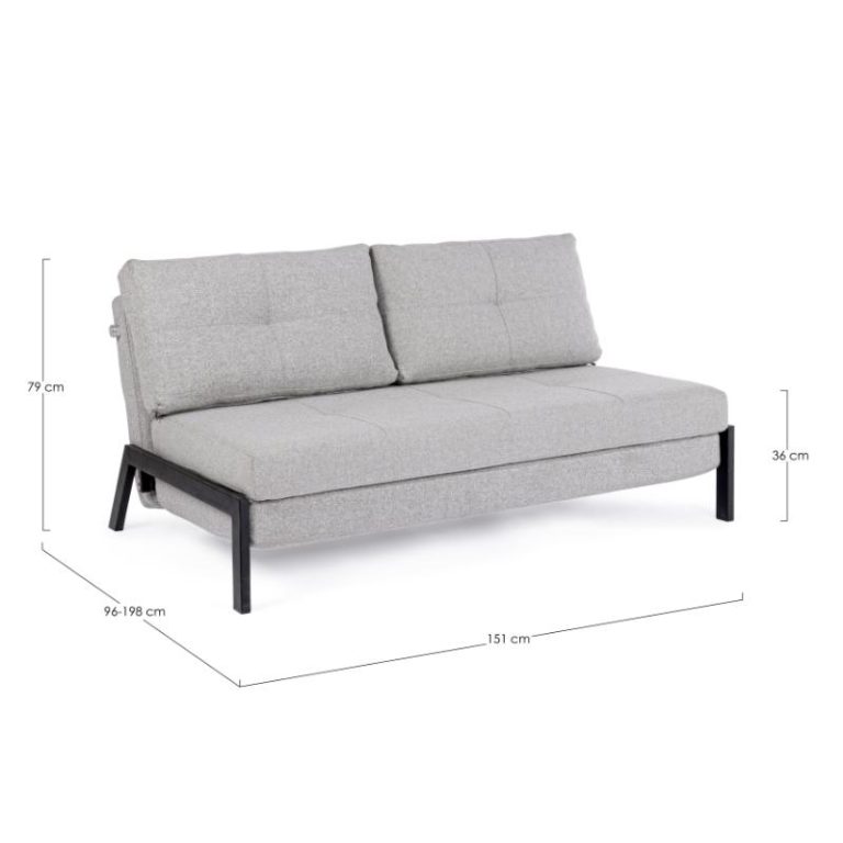 Sillón cama 2 plazas Nicky metal - Muebles Polque.com. Tienda de ...